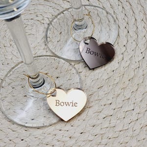Party Drinks Charms, Personalised Heart Cocktail Charms, Engagement ...