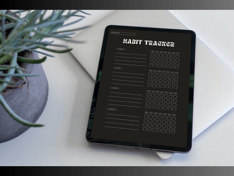 Monthly Habit Tracker, Printable, Portrait, Habit Tracker Template, A4 ...