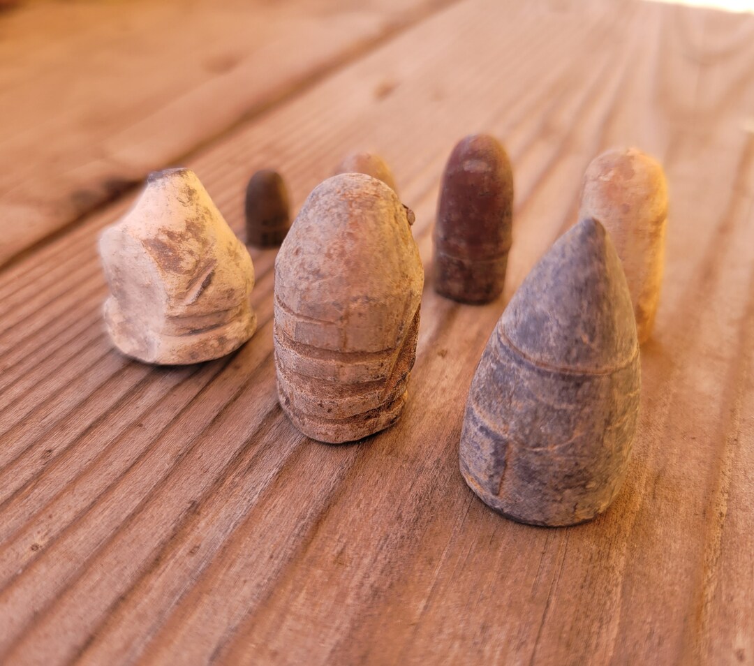 Minnie Civil War-era Lead Bullet of the 18-19th Century. 5 Pcs. Rare ...