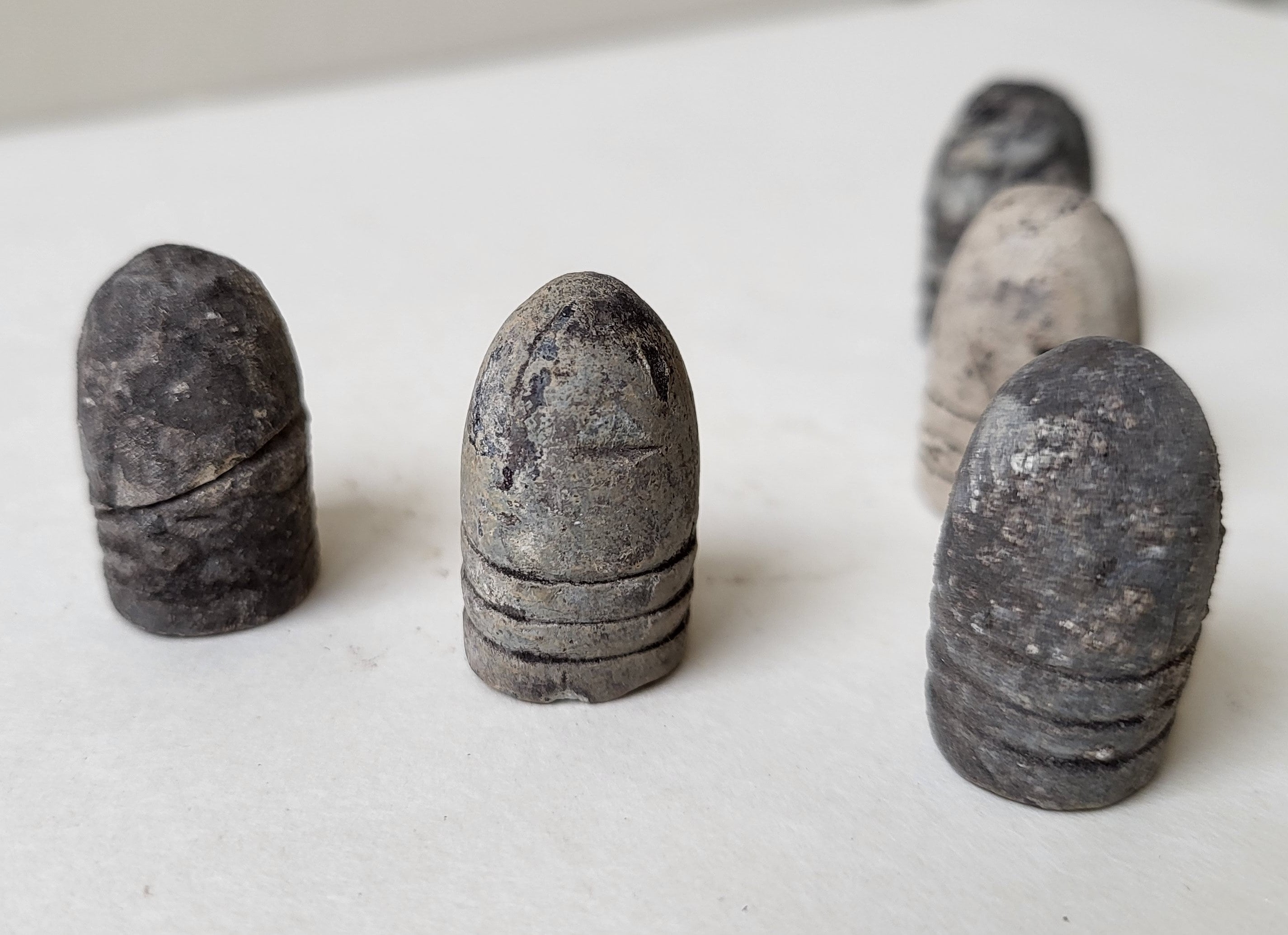 Antique Lead Bullets From the Civil War 5 Pieces, Large and Heavy. Rare ...