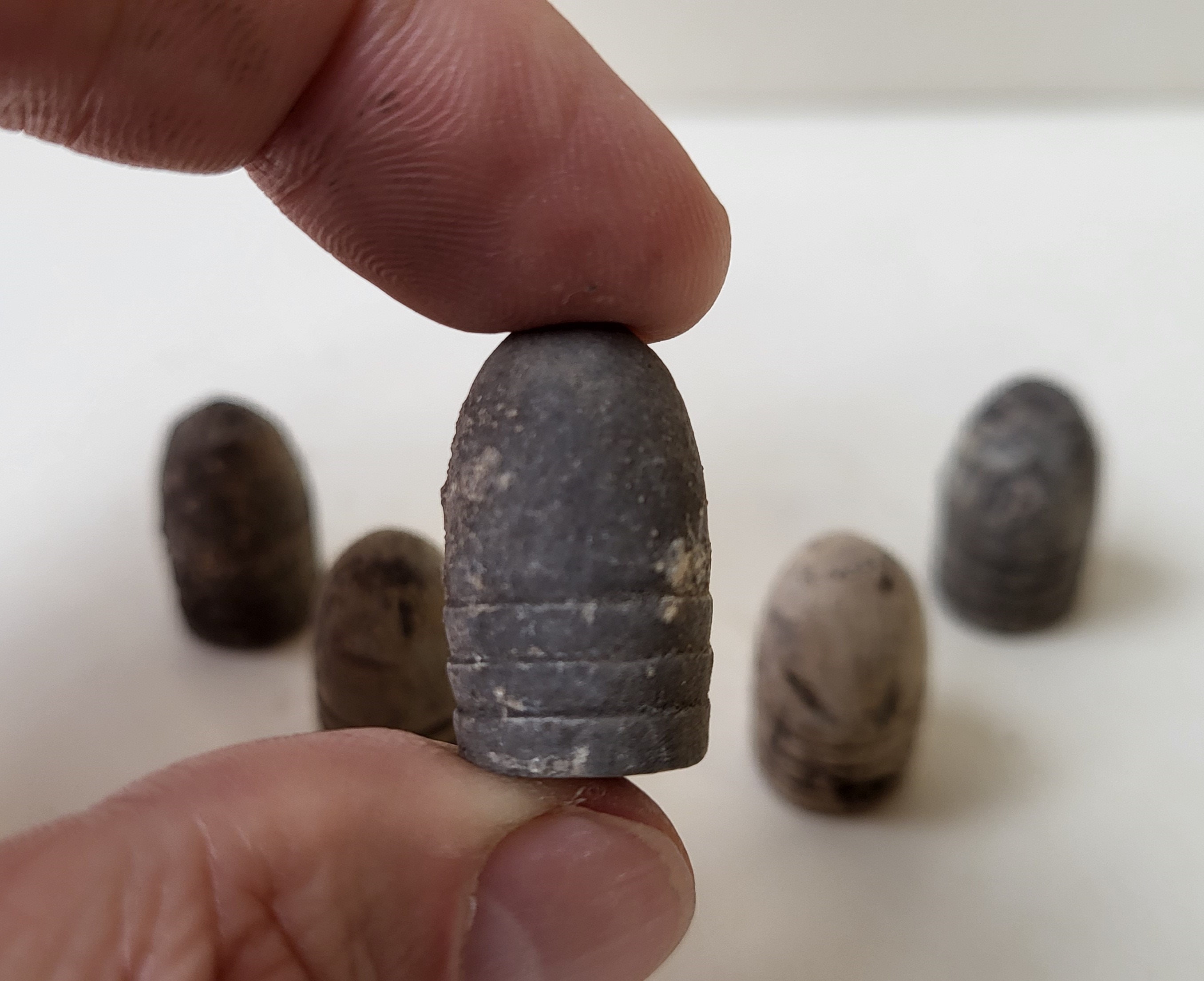 Antique Lead Bullets From the Civil War 5 Pieces, Large and Heavy. Rare ...