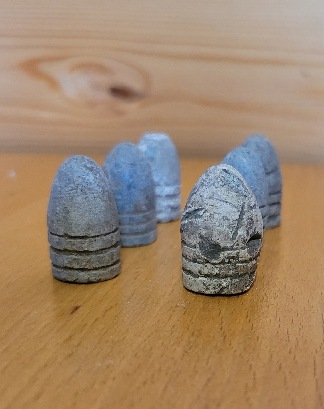 Lead Bullets From the Civil War 6 Pieces, Large and Heavy. Rare Set ...