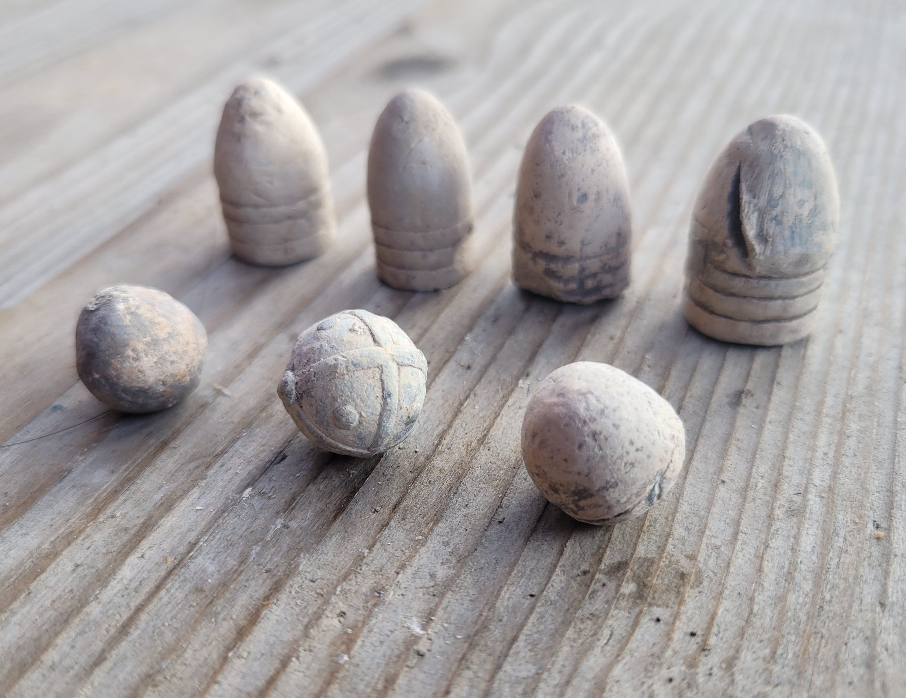 Rare Set of Bullets. Minnie Civil War-era LEAD BULLET. Medieval Lead ...