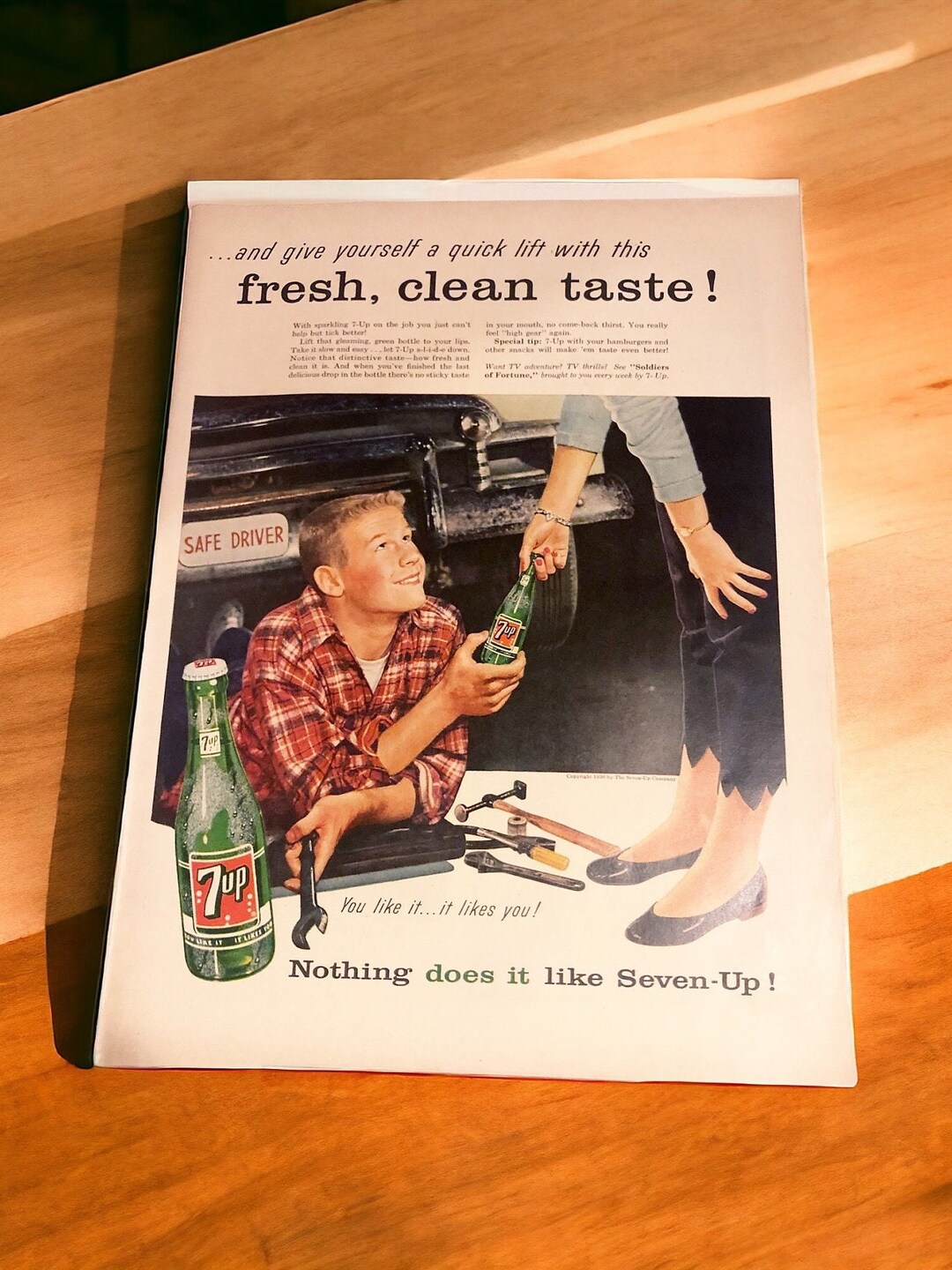 1950s Authentic Vintage Retro 7-up Magazine Ad Large - Etsy