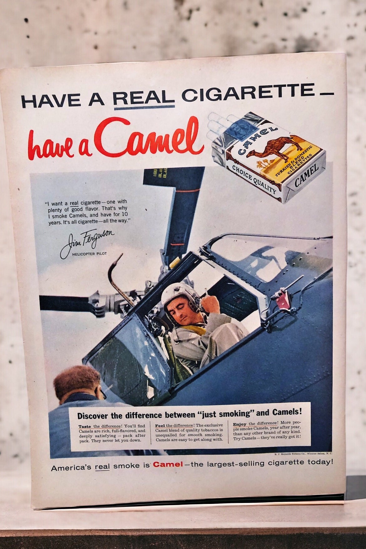 Authentic 1950s Camel Magazine Ad - Etsy