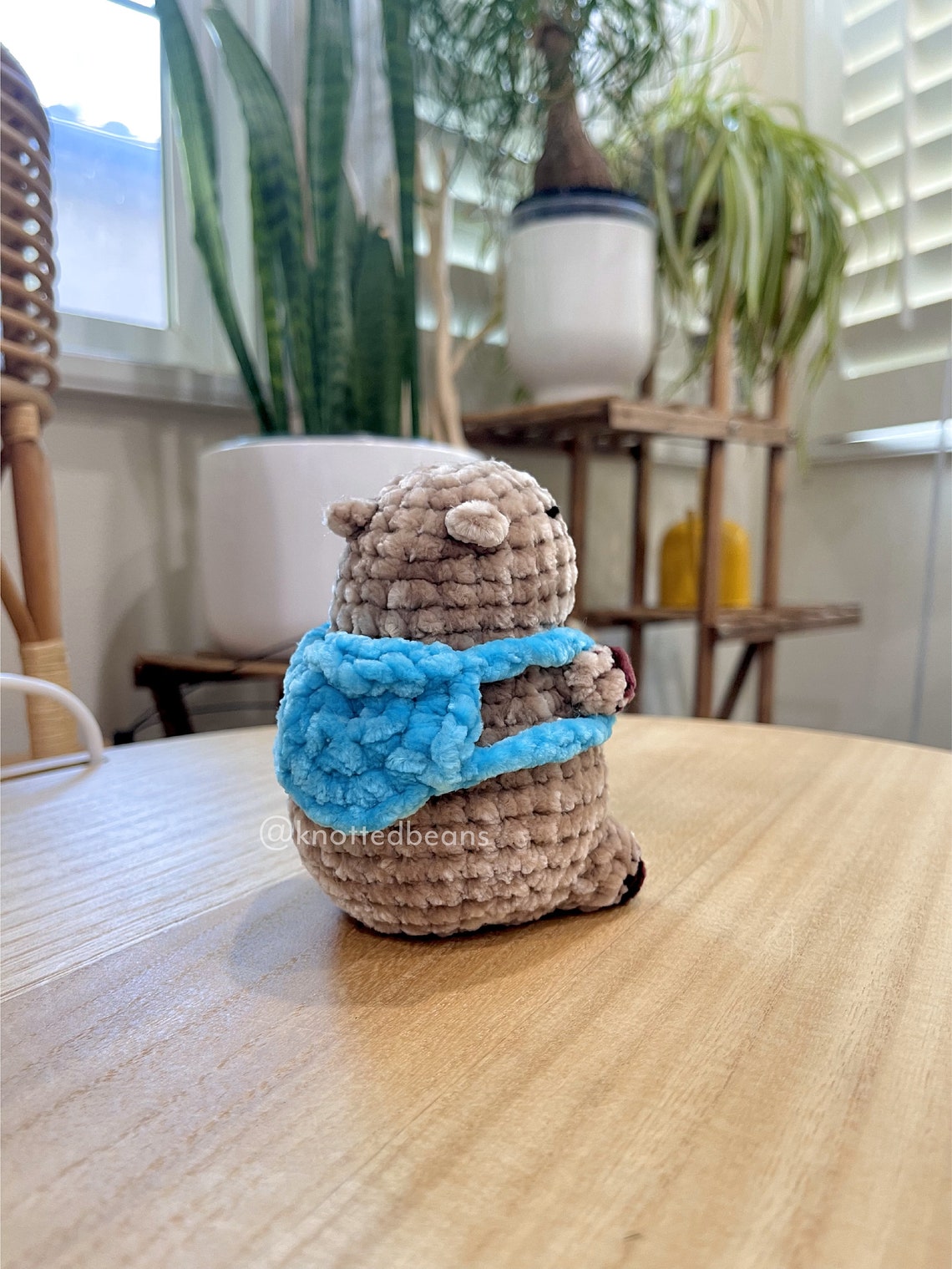 Cuddly Capybara Desk Buddy Handmade Crochet Plush | Made to Order - Etsy