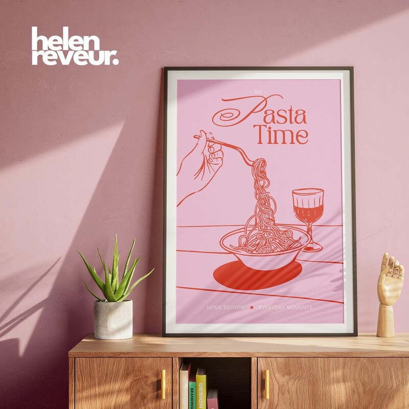 Pasta Time Poster - Etsy