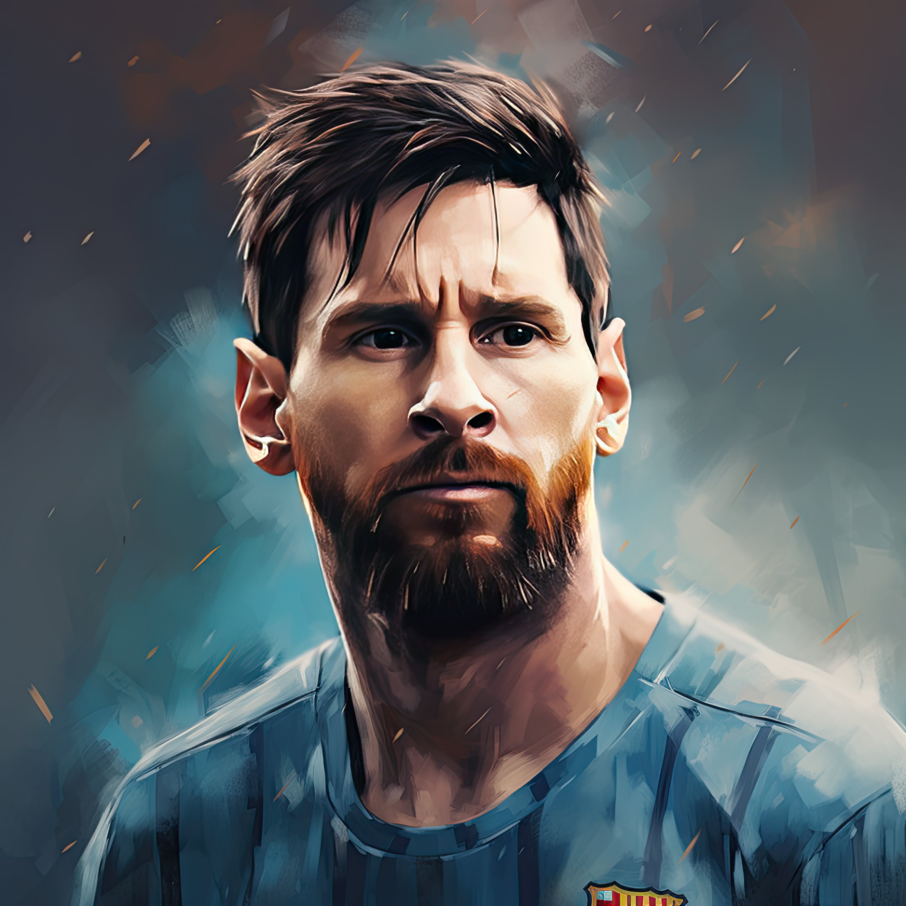 Lionel Messi Sport Portrait Canvas for Your Living Room FREE SHIPPING ...