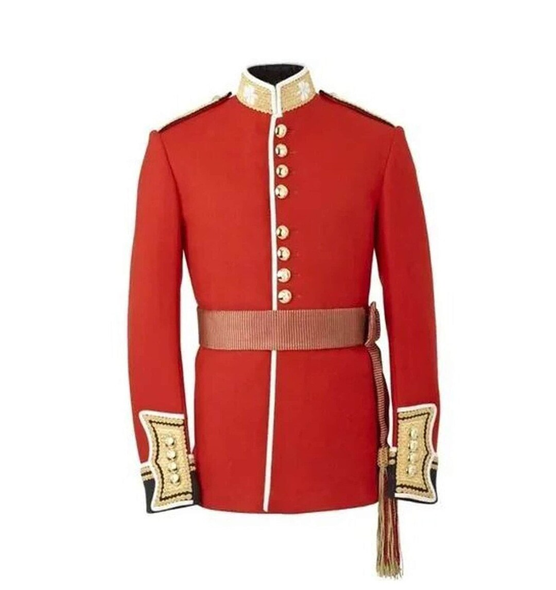 New Handmade Men's Coldstream Guards Lieutenant's Parade Tunic Jacket ...