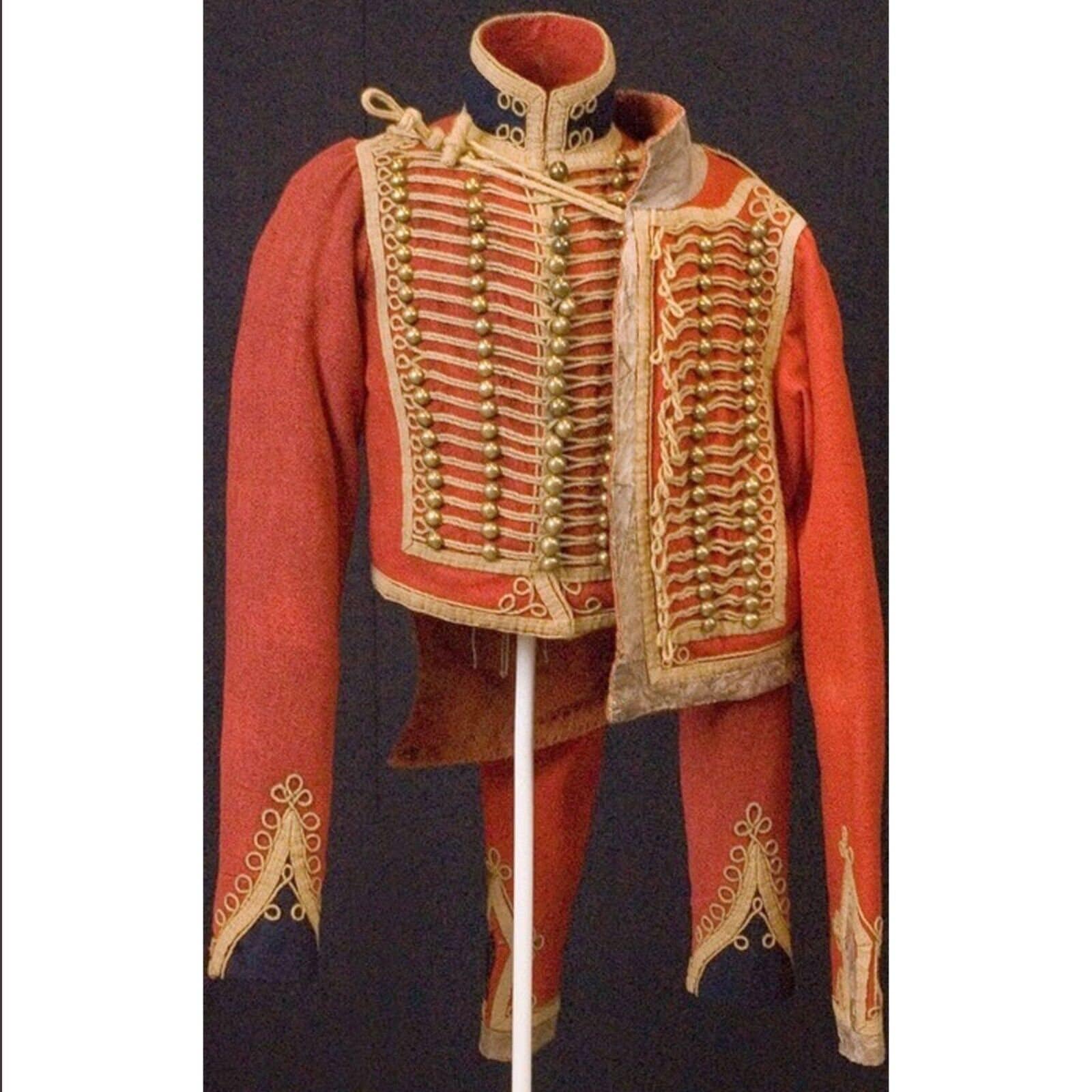 Military Jacket Napoleonic Uniform Hussar Jacket Tunic Pelisse Men's ...