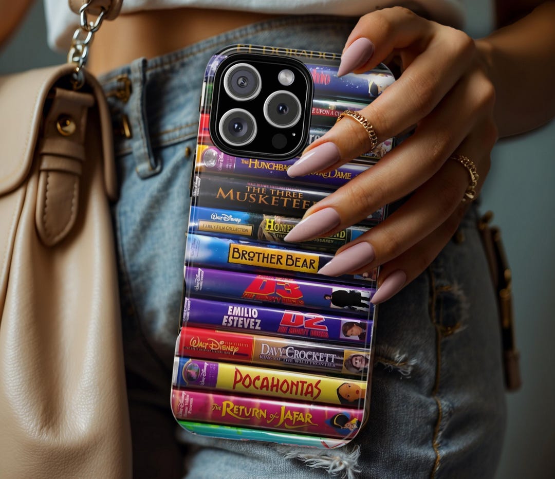 1990s Nostalgic Classic Family Cartoon Movies VHS Phone Case, Retro ...