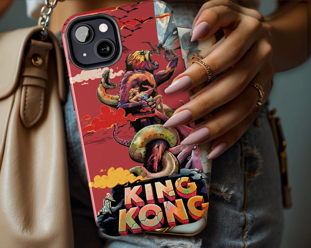 Kaiju Monsterverse Phone Case: Mothra, Godzilla, King Kong - Retro ...