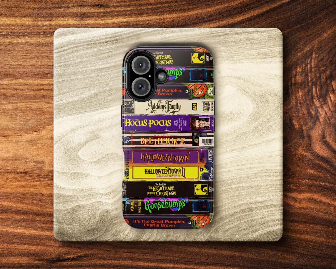 Retro VHS Halloween iPhone 14 Plus Phone Case – Spooky 90s Nostalgia ...