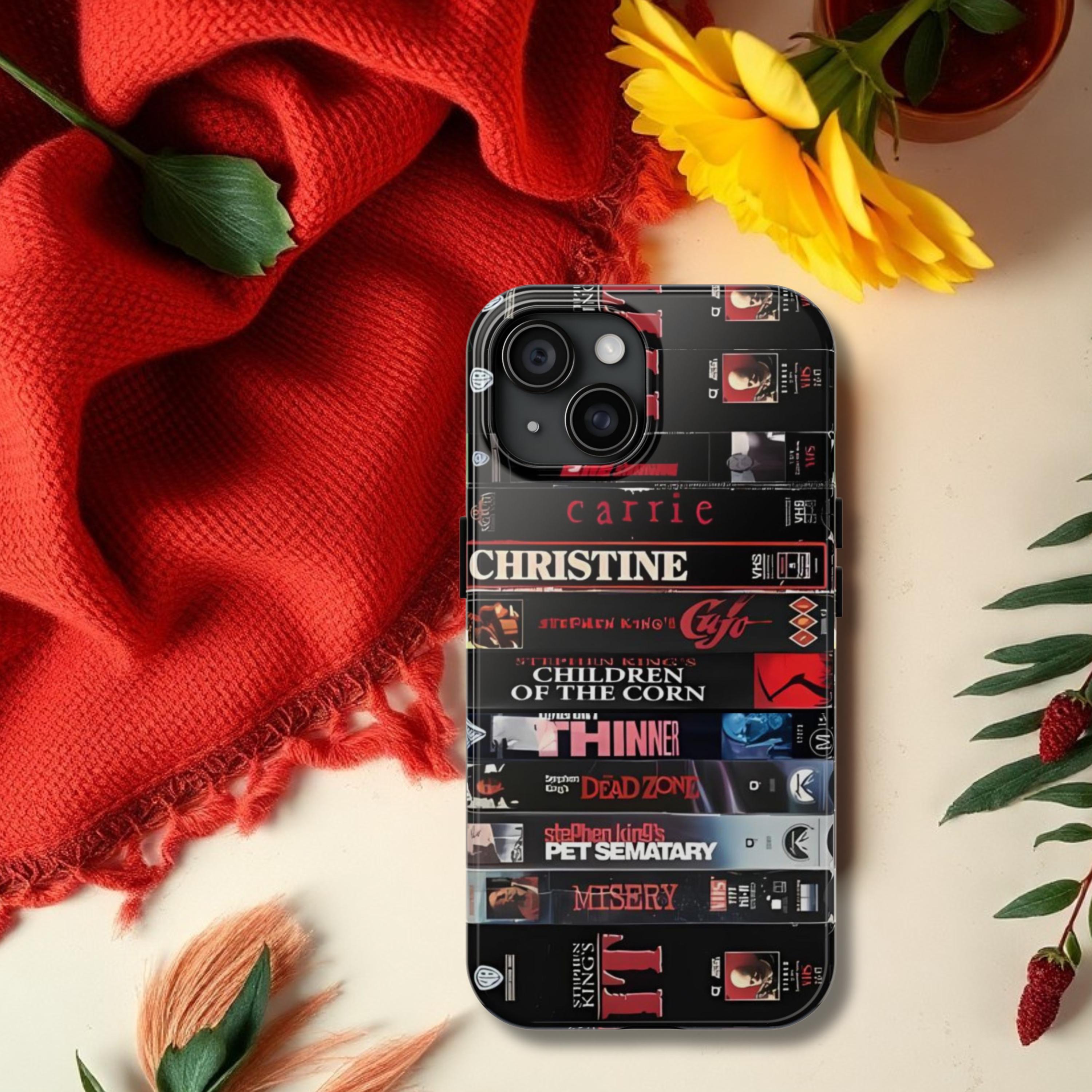 Halloween Carrie IT Retro Scary Movie Vhs Phone Case Vintage Horror VHS ...