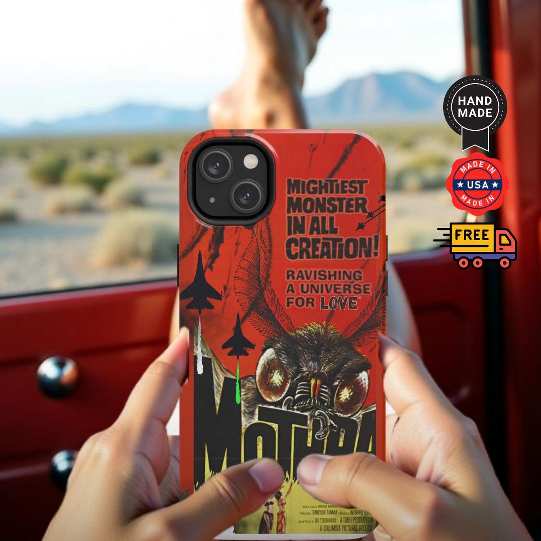 Mothra Godzilla iPhone Samsung Case – Godzilla Kaiju Art – Monsterverse ...