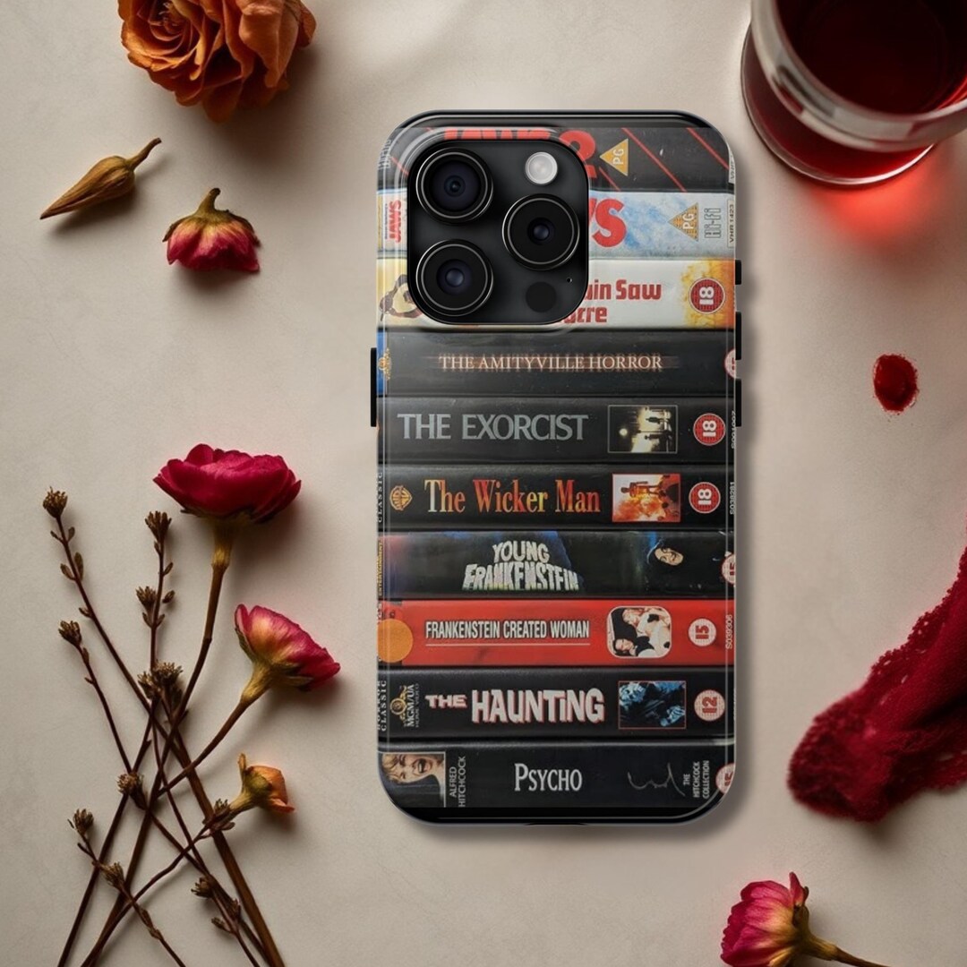 Classic Horror Flick VHS Phone Case Retro Protective Durable Cover ...