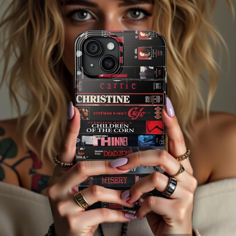 Halloween Carrie IT Retro Scary Movie Vhs Phone Case Vintage Horror VHS ...