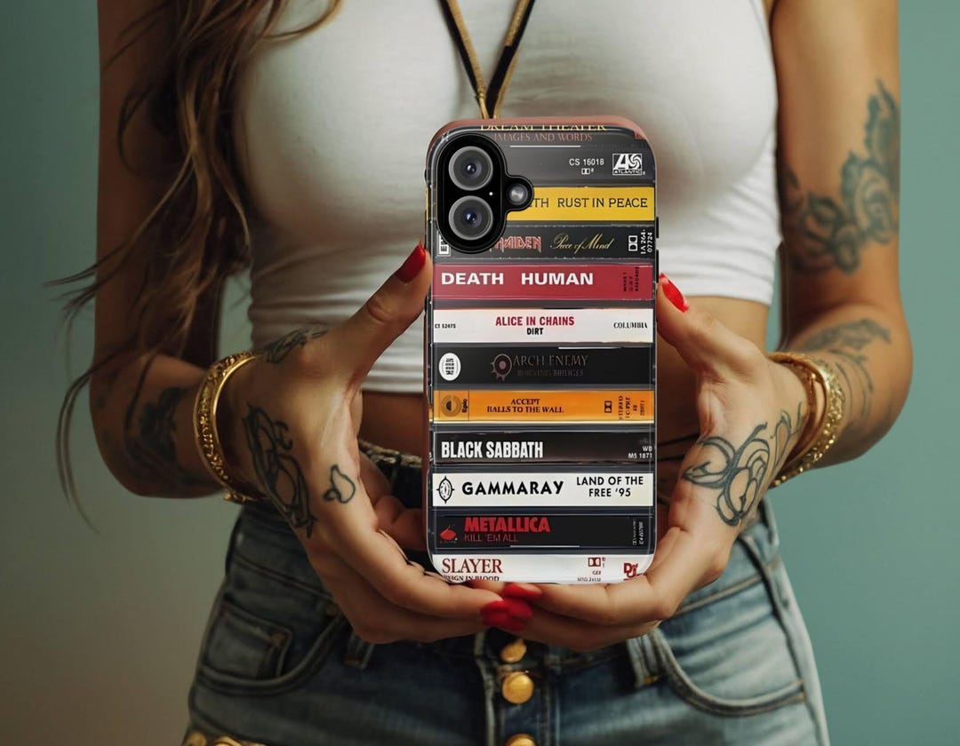 Nostalgic Legendary Rock Band Cassette Phone Case –vintage Tape Stack ...