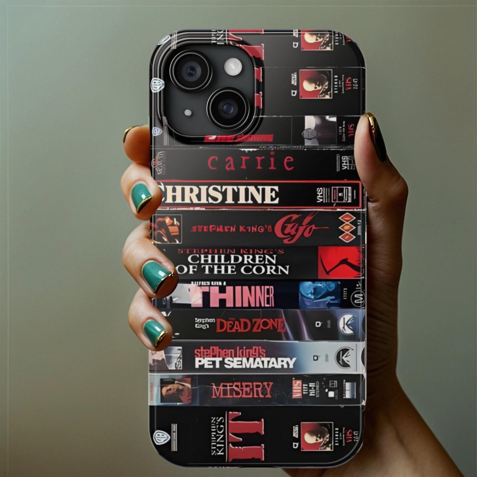 Halloween Carrie IT Retro Scary Movie Vhs Phone Case Vintage Horror VHS ...
