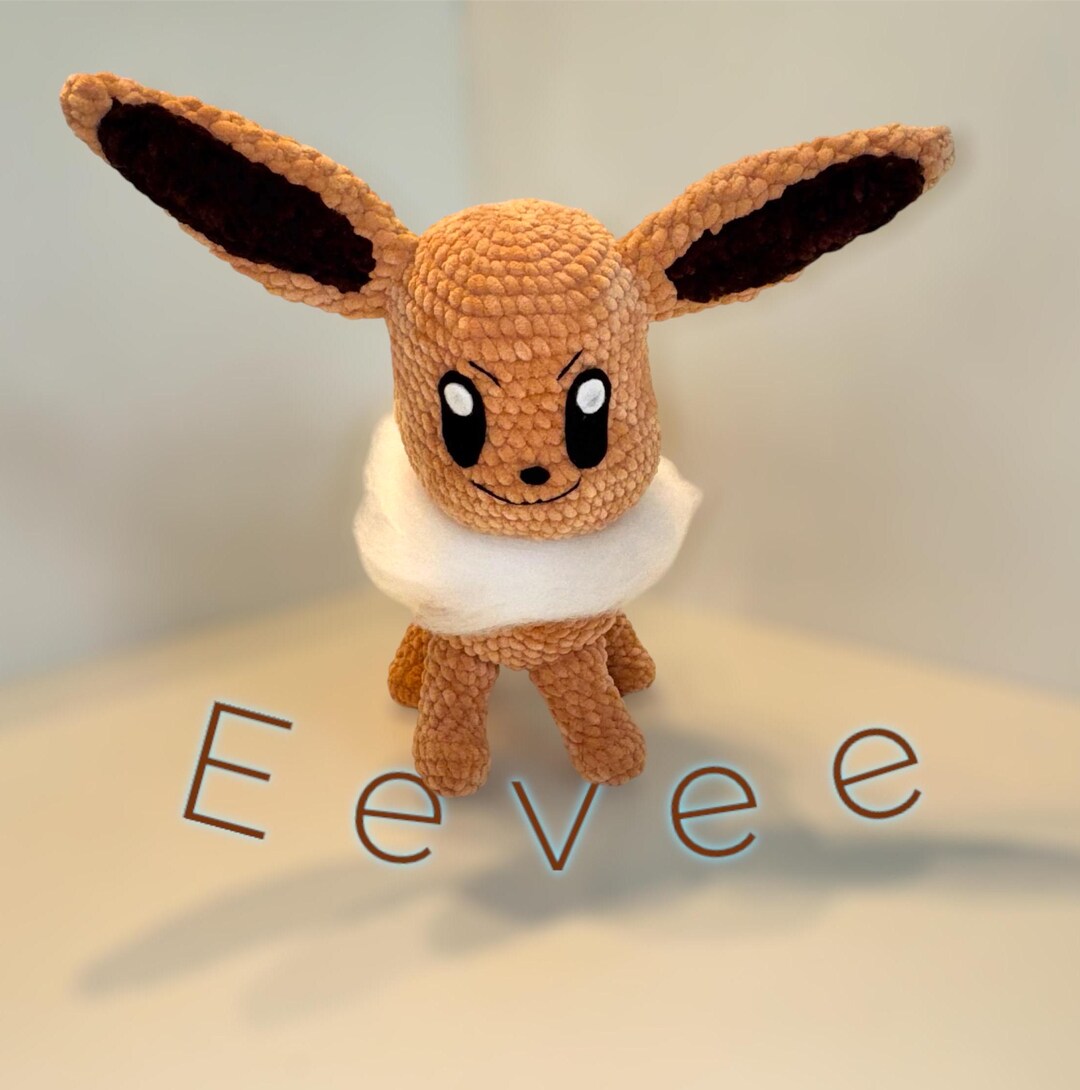 Handmade Eevee Plush Pokemon Toy (crochet Amigurumi Doll) - Etsy