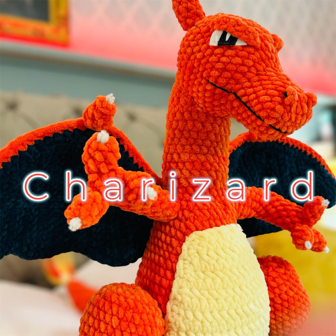 Made to Order, Charizard - Large Plush Handmade Pokemon Model (crochet ...