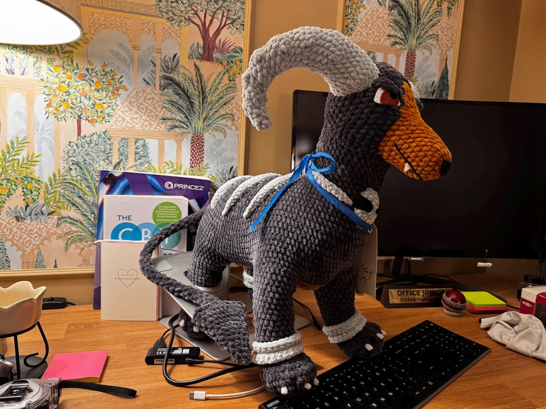Large Houndoom Inspired Plush Toy (crochet Amigurumi Plushie) - Etsy
