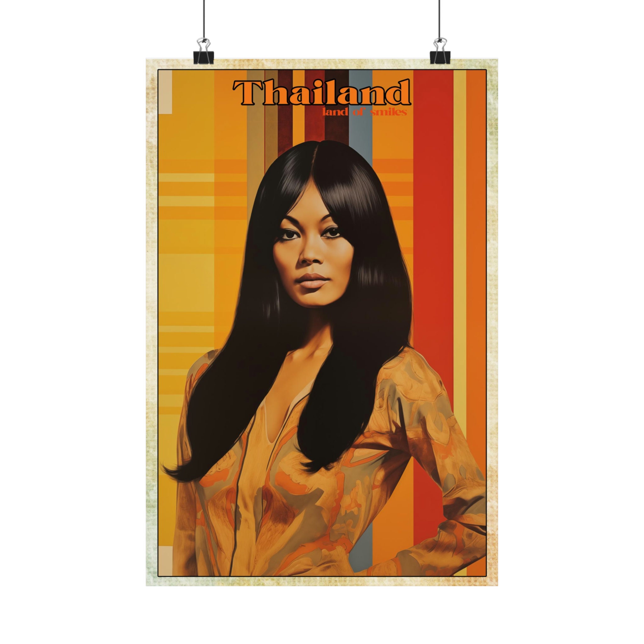 Beautiful Thai Retro Poster, Thailand Poster, Travel Poster With ...