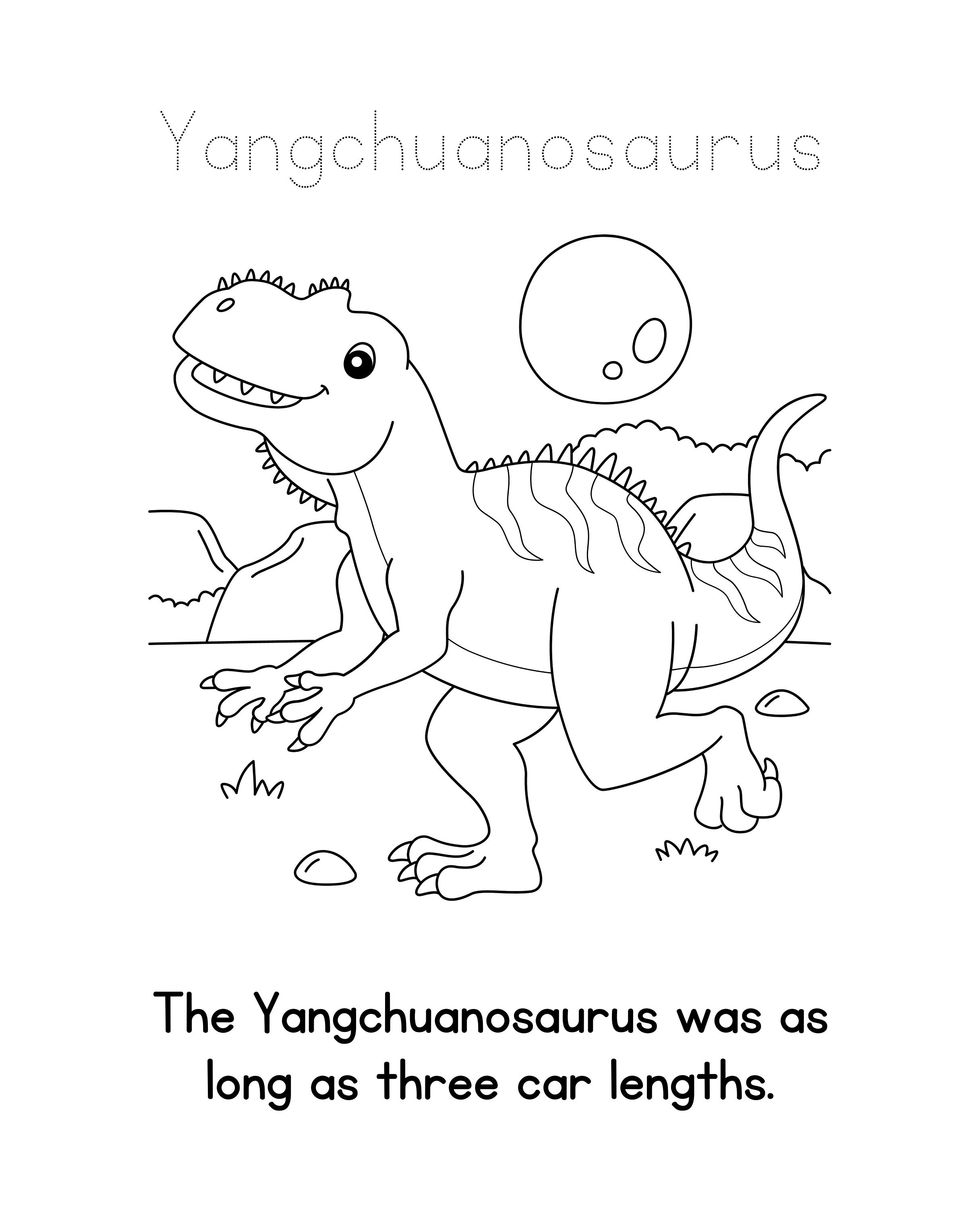 Dinosaur Fun Facts Colouring Book - Etsy
