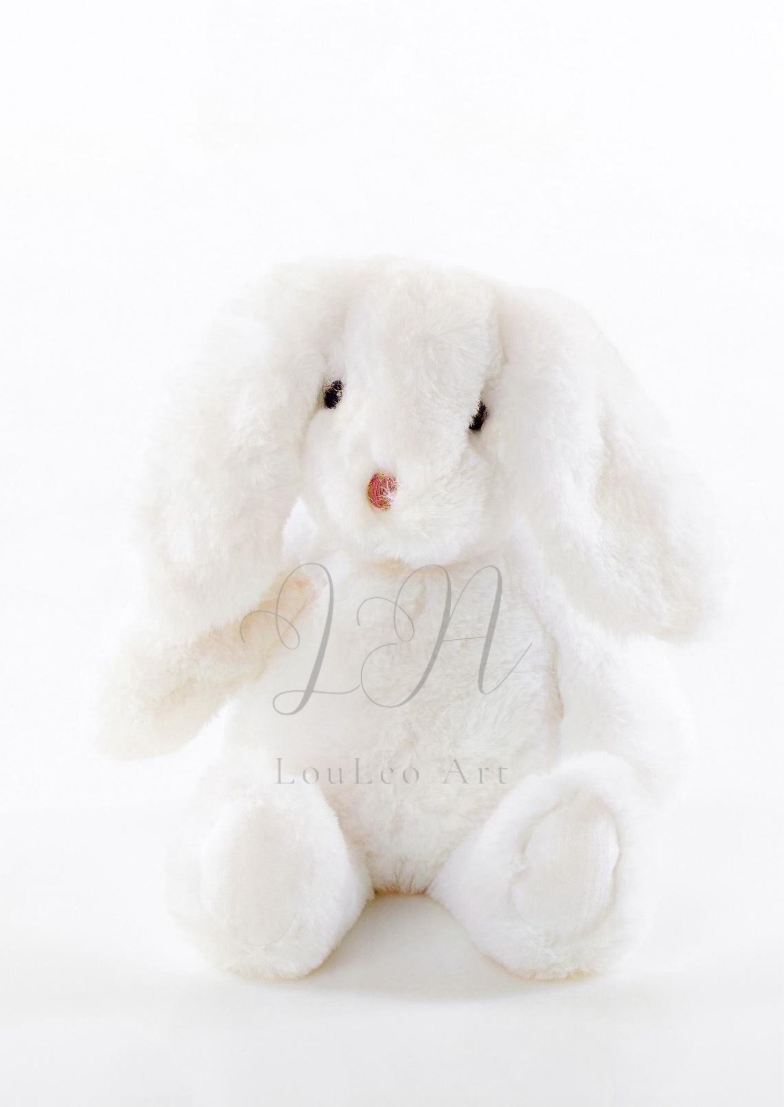 White Rabbits Wall Art, Rabbit Print, Baby Bedroom, Nursery Wall Art ...