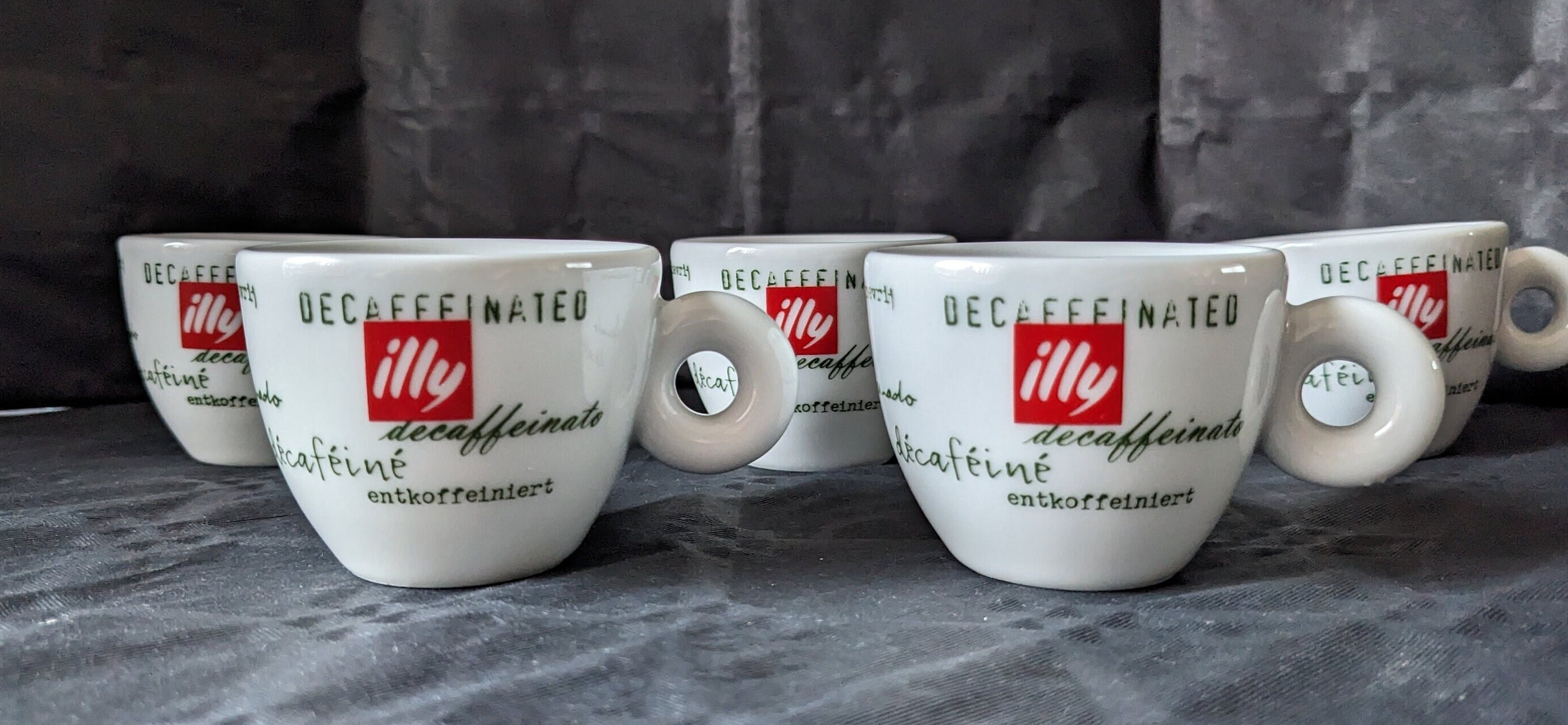 Illy Design Decaffeinated Porcelain Espresso Cups - Etsy