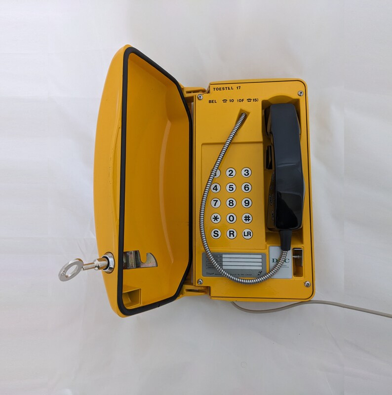 Unique DAC Yellow Emergency Weatherproof Industrial Telephone With Key ...