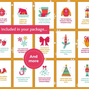 Christmas Affirmation Cards Printable Christmas Affirmations Holiday ...