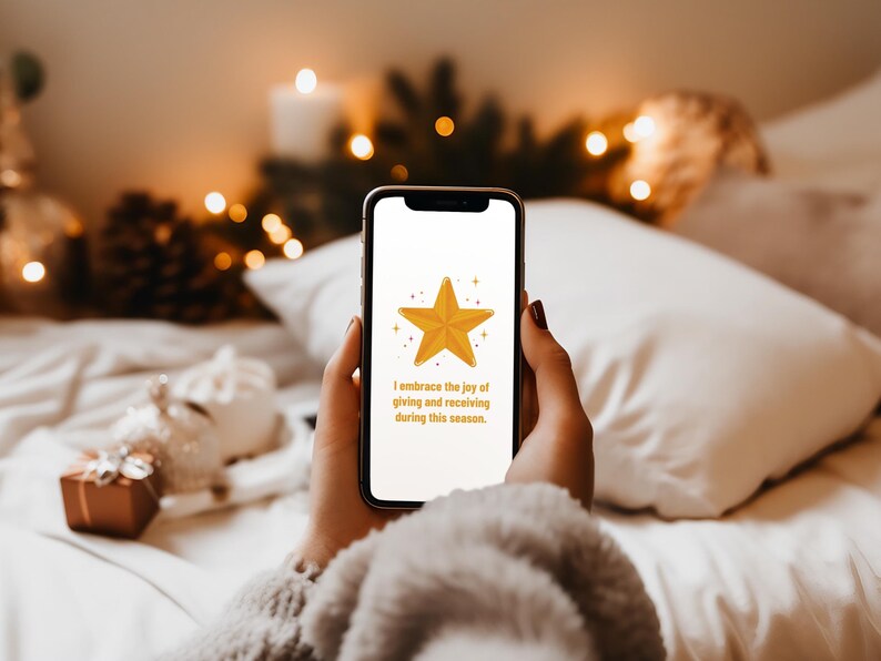 Christmas Affirmation Cards Printable Christmas Affirmations Holiday ...