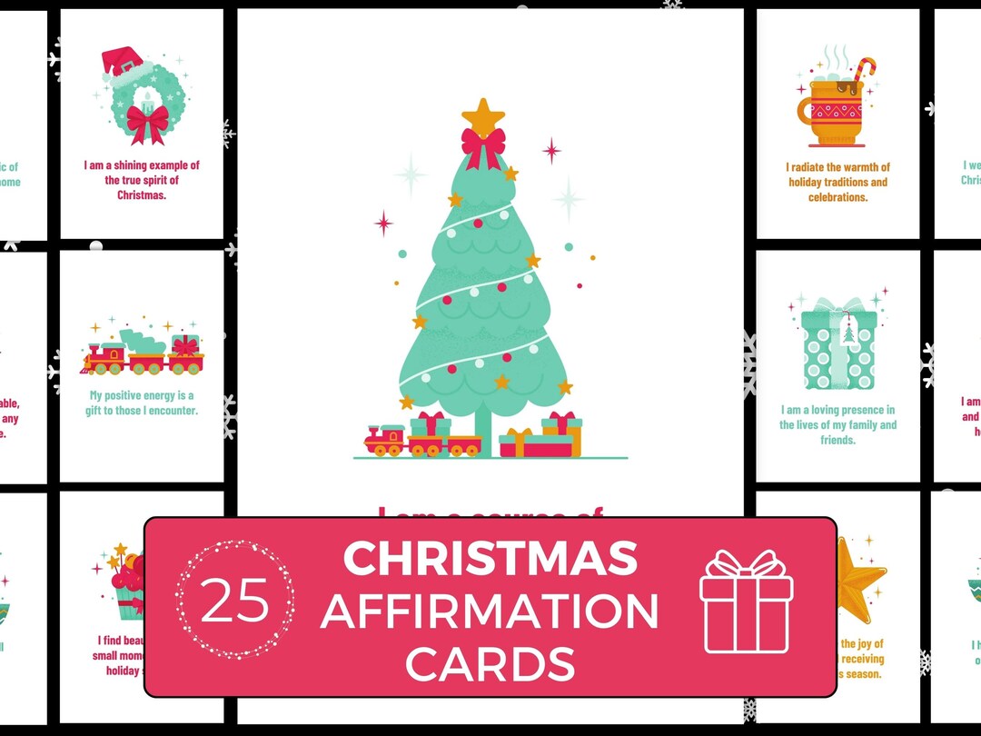 Printable Christmas Affirmation Cards 1christmas Affirmations Holiday ...
