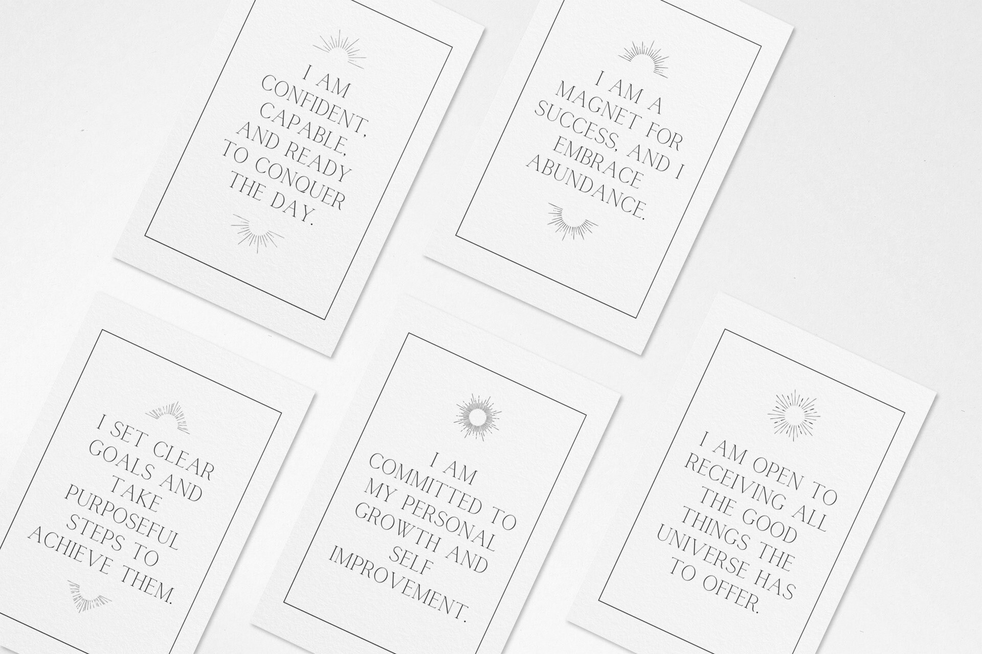 Minimalist Affirmation Cards Printable Positive Affirmation Cards ...
