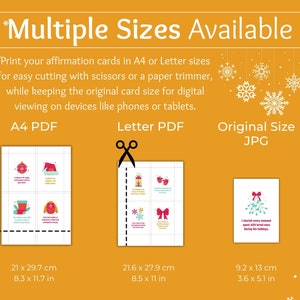 Christmas Affirmation Cards Printable Christmas Affirmations Holiday ...