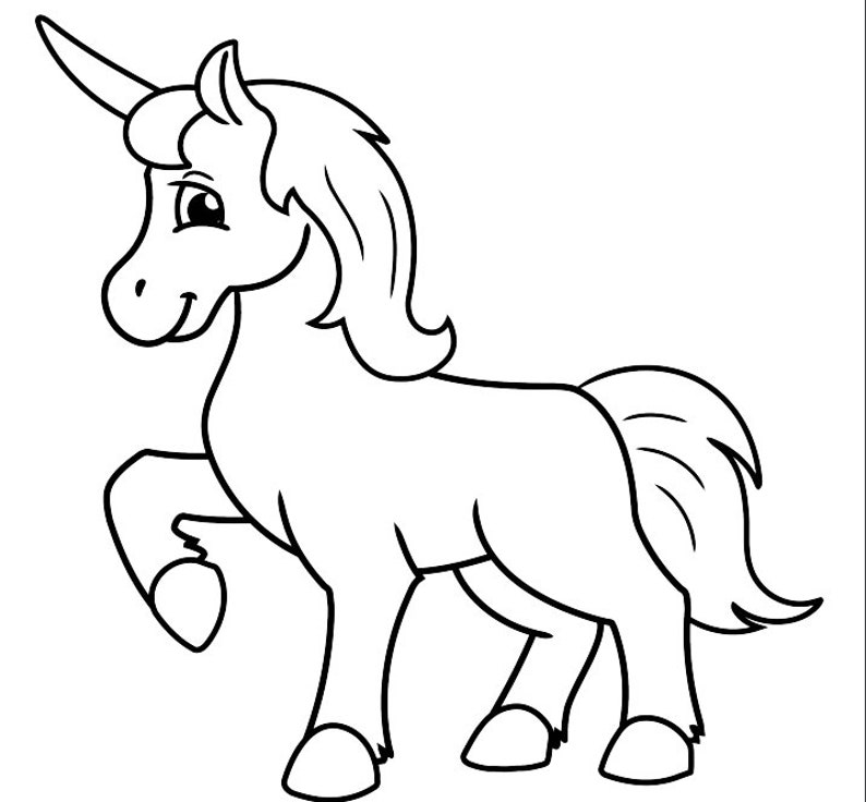 Cute Colouring Pictures for Kids Easy to Colour - Etsy