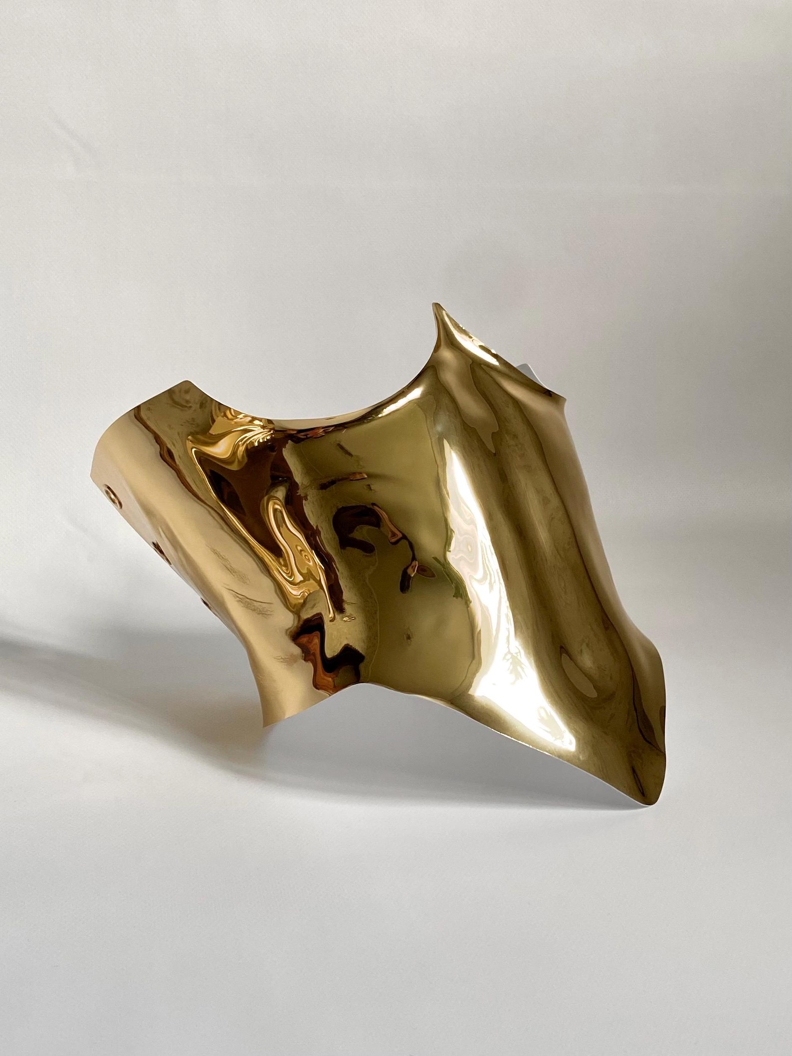 Gold Futuristic Corset – Armor Waist Belt, Stage Performance Costume ...