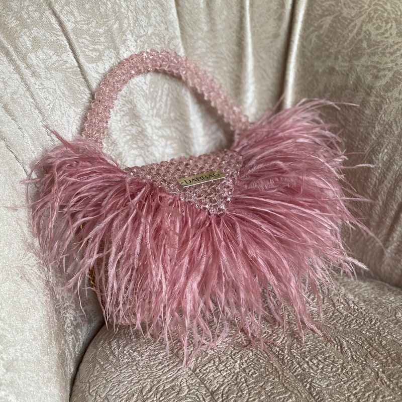 Ostrich Feather Purse - Etsy