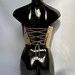 Gold Futuristic Corset – Armor Waist Belt, Stage Performance Costume ...