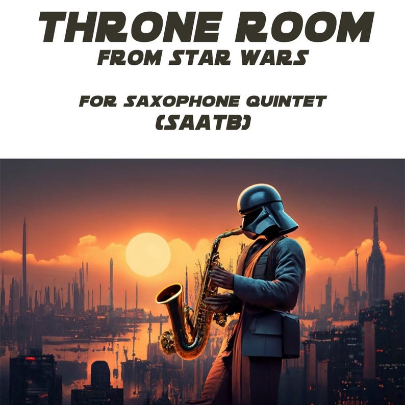 Throne Room (star Wars) by John Williams for Saxophone Quintet - Etsy