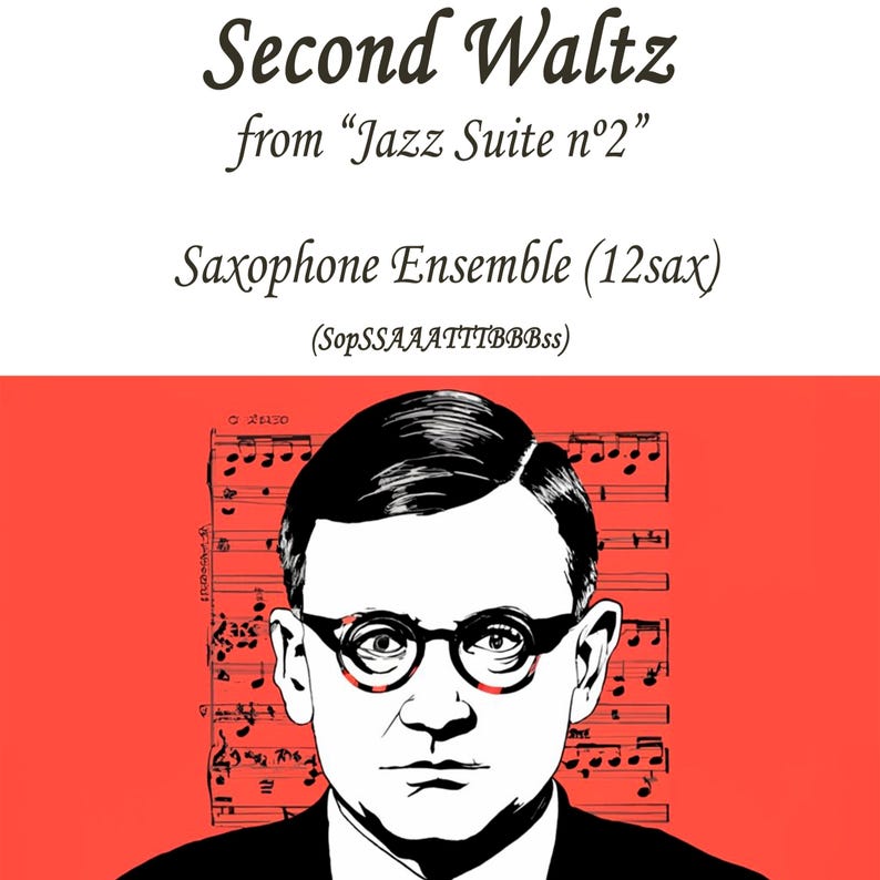 Second Waltz From Jazz Suite Nº2 by Dmitri Shostakovich for Saxophone ...
