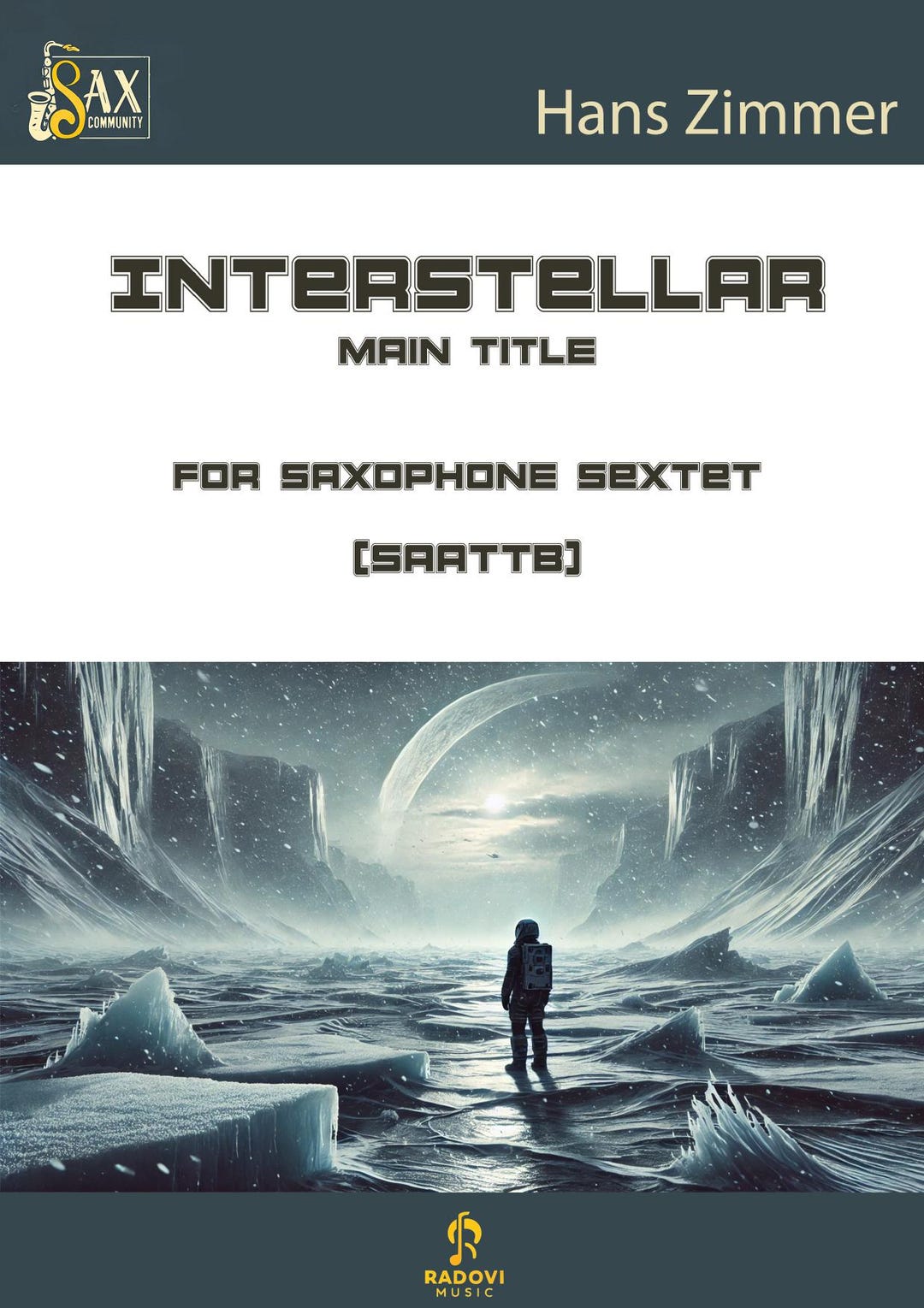 Interstellar (main Theme) by Hans Zimmer for Saxophone Sextet (SAATTB ...