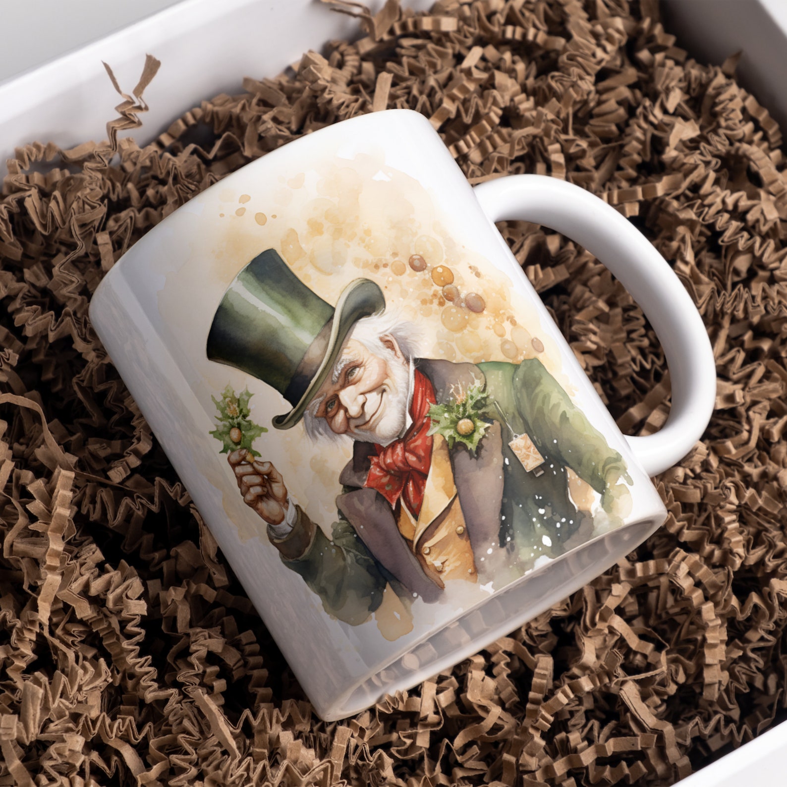 Ebenezer Scrooge Christmas Clipart JPG File Scrooge Portrait Commercial ...