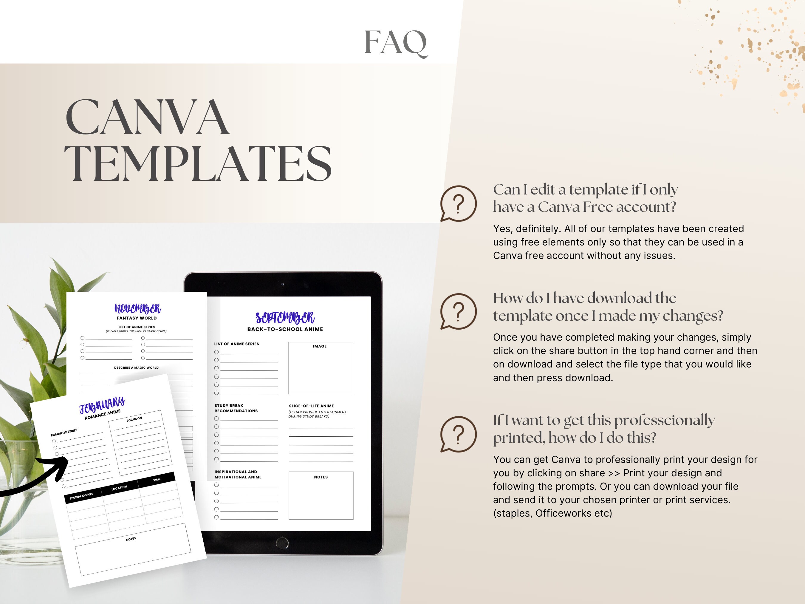 Plan Your Anime Journey Digital Canva Anime Planner, Episode Organizer ...