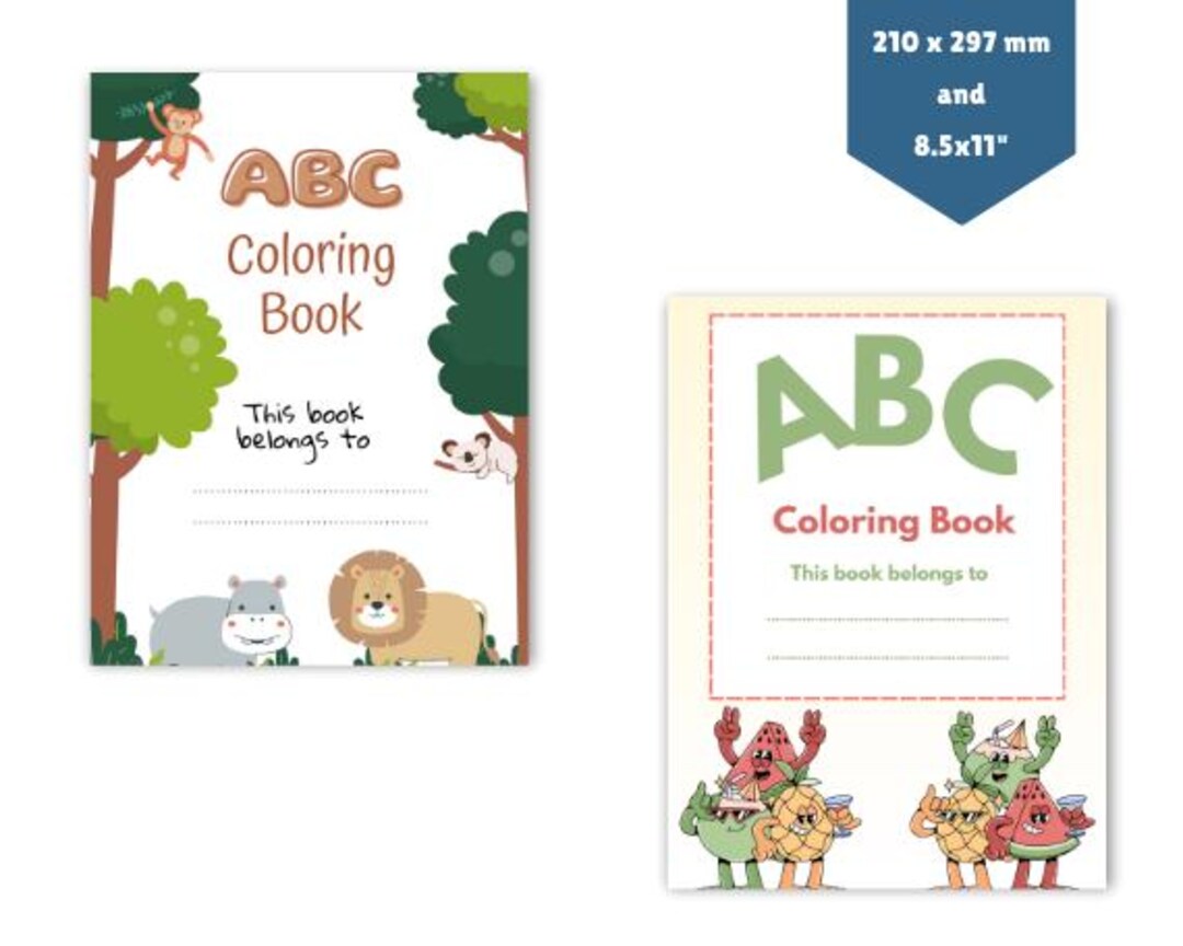ABC Coloring Book A-Z Kids Coloring Pages Print Printable ABC Coloring ...