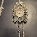 Vintage Marcasite Coco Clock Pendant/pin Necklace on Sterling Silver 28 ...