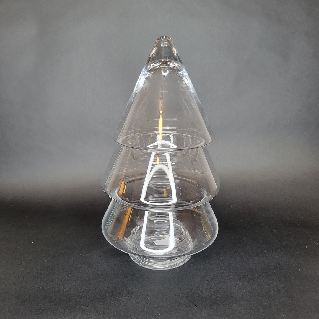 Lenox Glass Christmas Tree Candy/cookie Jar or Topiary Tree 11.5" by ...