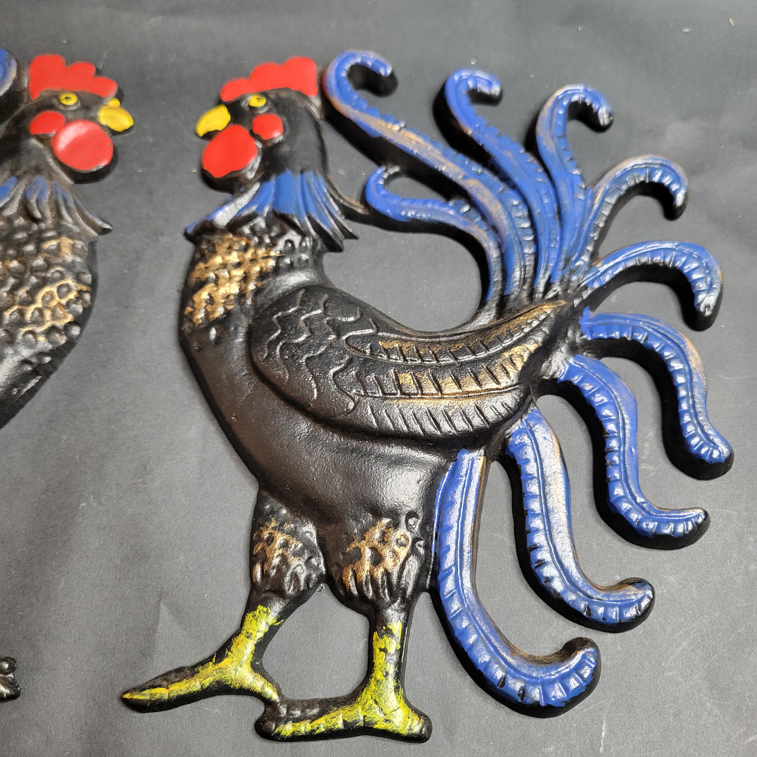 Cast Iron Roosters - Etsy