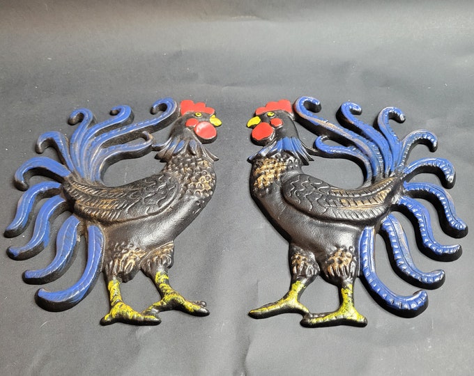 Cast Iron Roosters - Etsy
